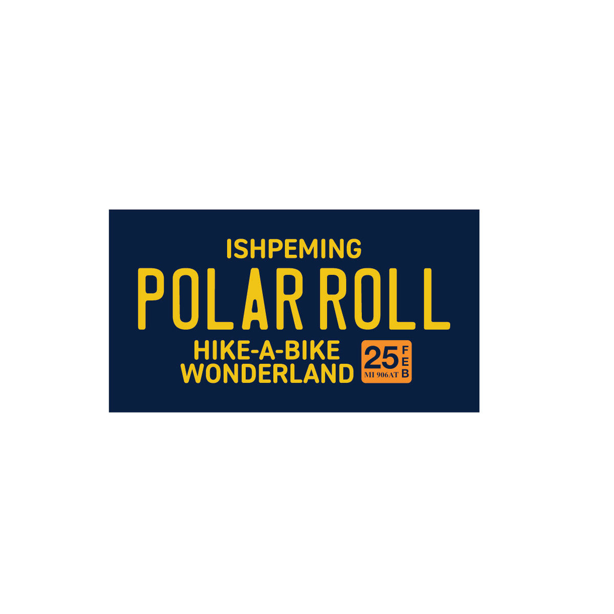 Polar Roll 2025 License Plate Sticker – 906 Adventure Gear